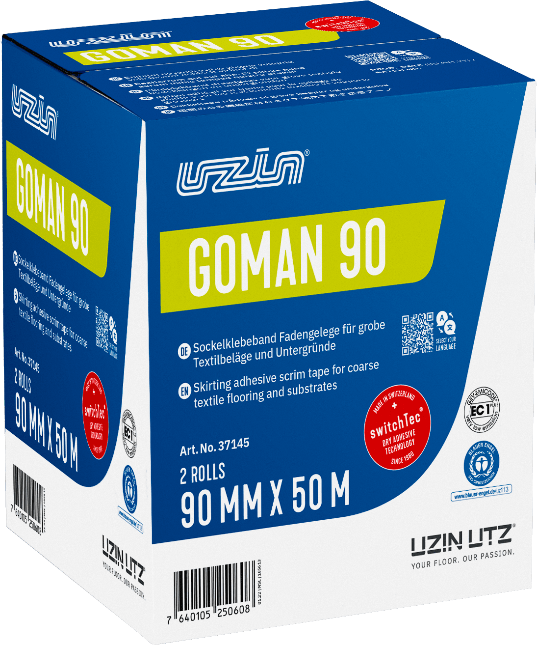 Johannes Fries GmbH & CO KG | Uzin Goman 90 90mm x 50 m #037202 ...