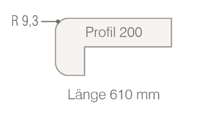 Johannes Fries GmbH & CO KG | A103 CR Fensterbank Profil 200 40mm ...