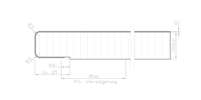 Johannes Fries GmbH & CO KG | A103 CR Fensterbank Profil 107 gerundet ...